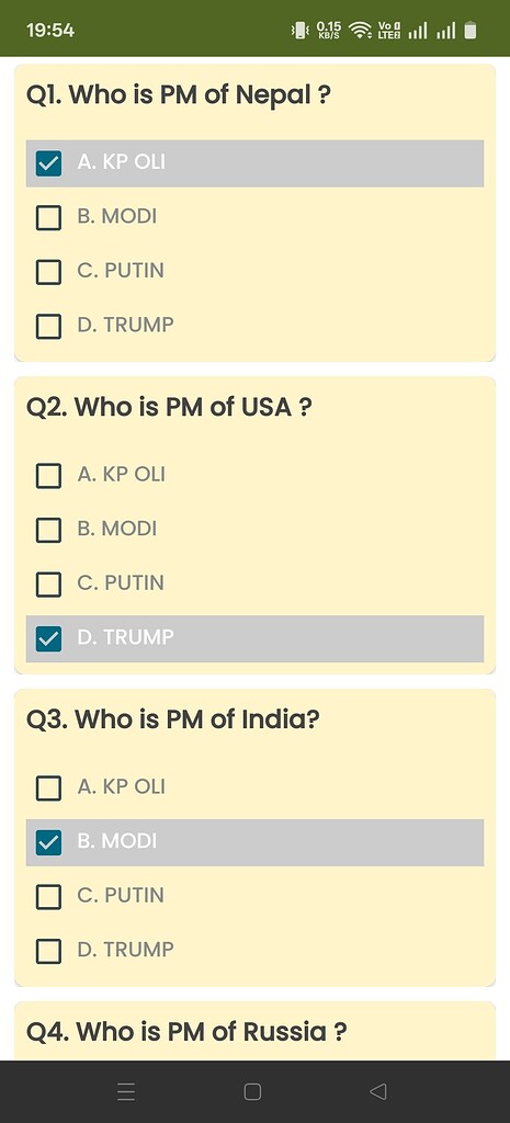MCQ Quiz UI : Create MCQ Quiz Exam - Extensions - MIT App Inventor ...