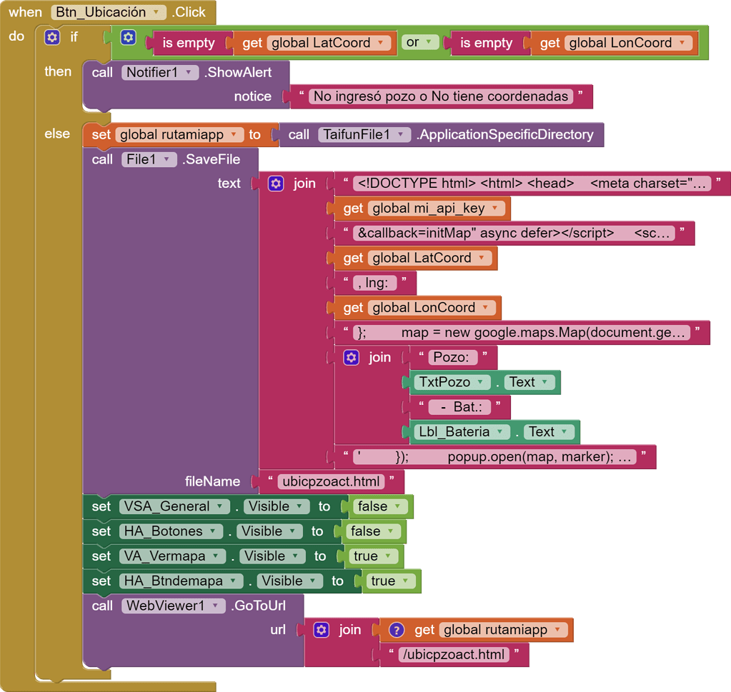 Como mostrar un mapa kmz o kml en app inventor a partir de html o ...