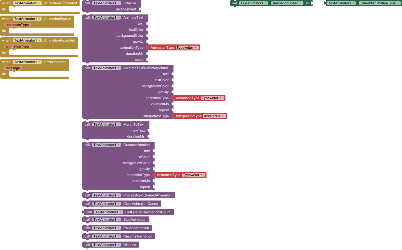 [FREE] TextAnimator - Made it for fun - Extensions - MIT App Inventor ...