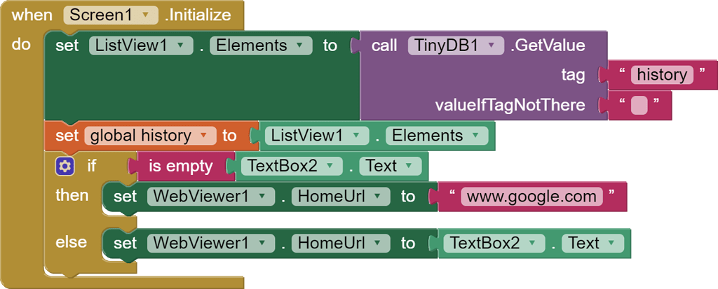 Bad Arguments To Elements While Using Tiny Db Mit App Inventor Help Mit App Inventor Community