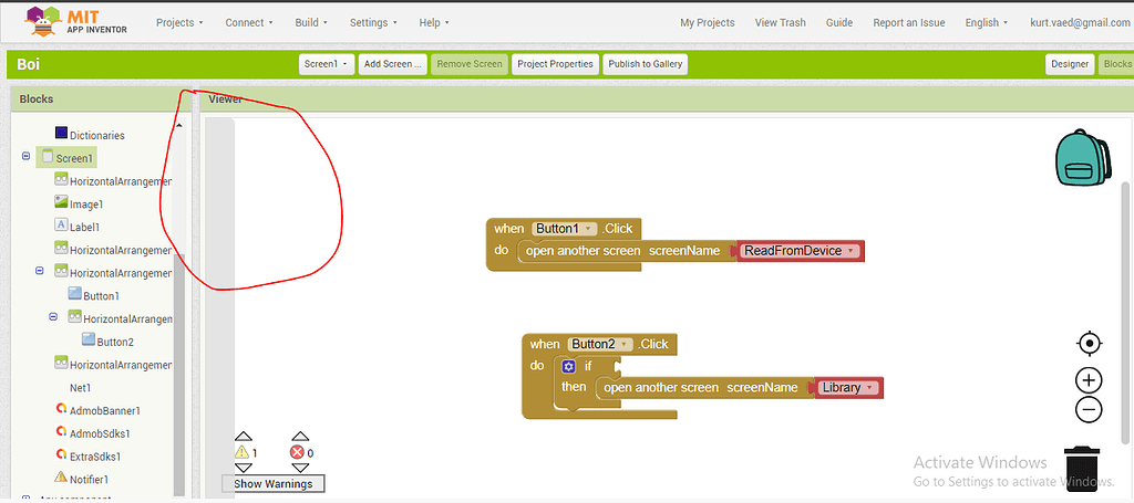 Screen options now showing - MIT App Inventor Help - MIT App Inventor ...