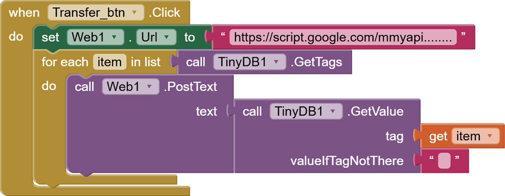 Problem with Export TinyDB to Google Sheet - MIT App Inventor Help - MIT App Inventor Community