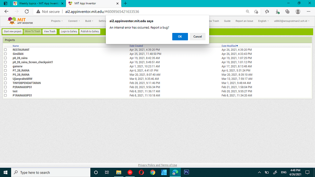 Bug In Copy Paste - Bugs and Other Issues - MIT App Inventor Community