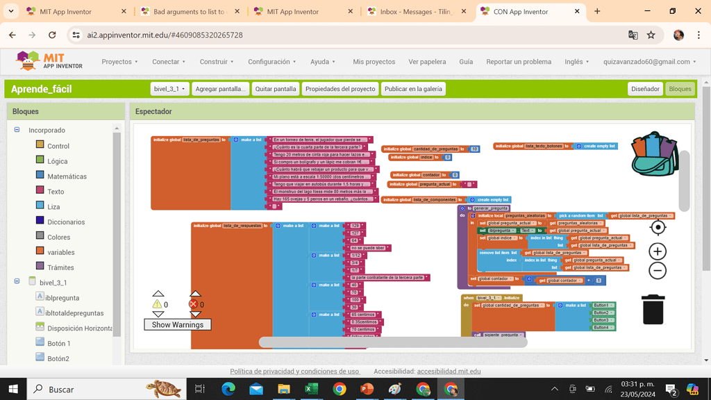 Error message bad arguments to > - MIT App Inventor Help - MIT App ...