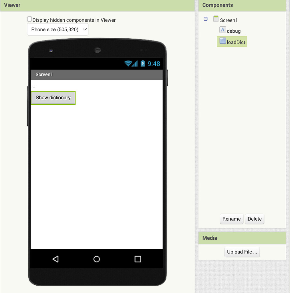 I cannot create dictionaries since yesterday - MIT App Inventor Help - MIT App Inventor Community