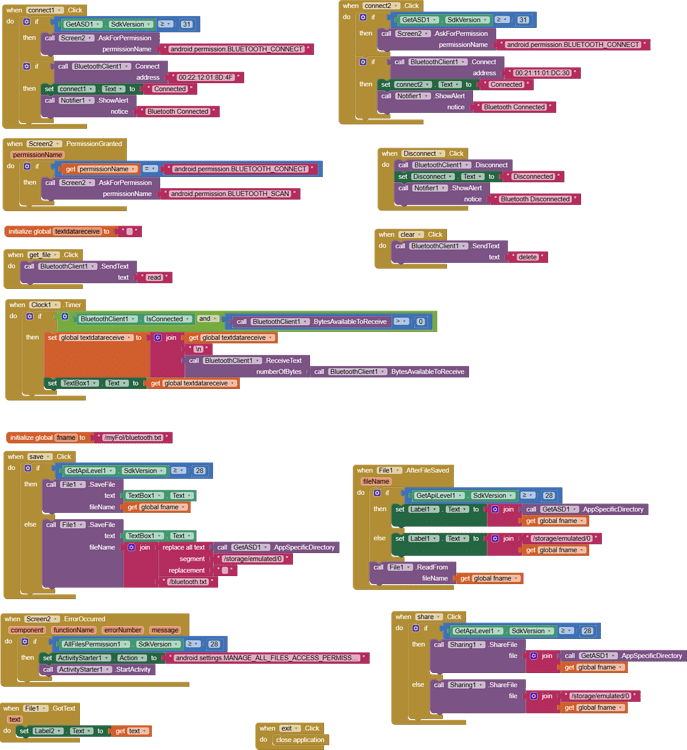 Receiving Multiple data from bluetooth - MIT App Inventor Help - MIT App Inventor Community