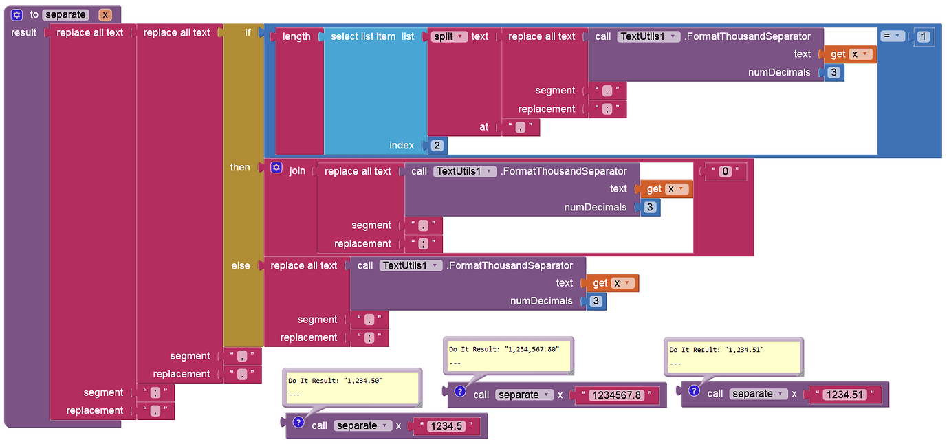 Add Thousand Separator and Decimal - MIT App Inventor Help - MIT App ...