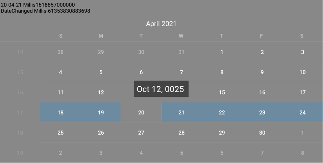 CalendarView: Make simple calendar views - Extensions - MIT App ...