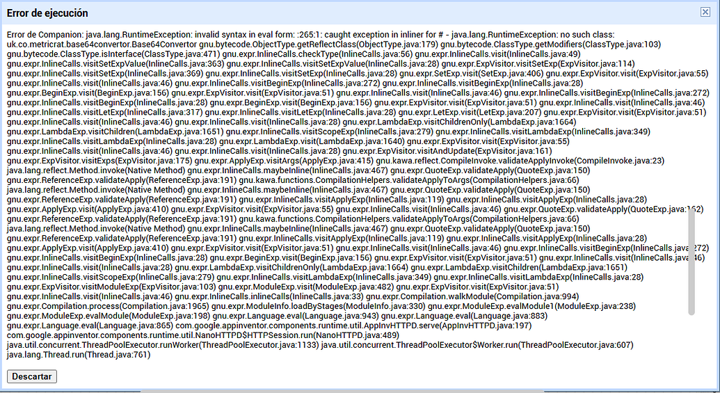 Error with extension base 64 - MIT App Inventor Help - MIT App Inventor Community