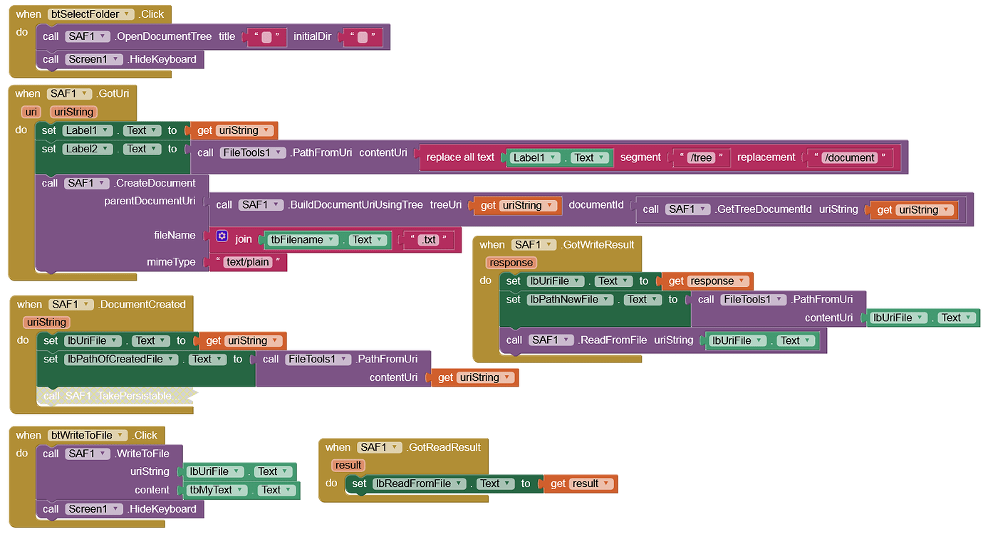 SAF: App Inventor implementation of Storage Access Framework - #236 by Anke - Extensions - MIT ...