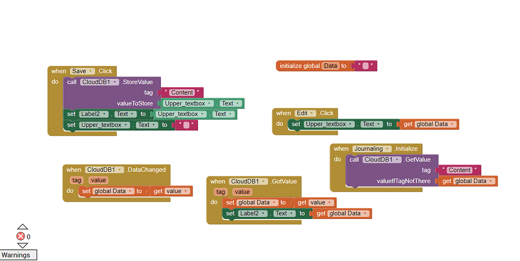 Saved text coding - MIT App Inventor Help - MIT App Inventor Community