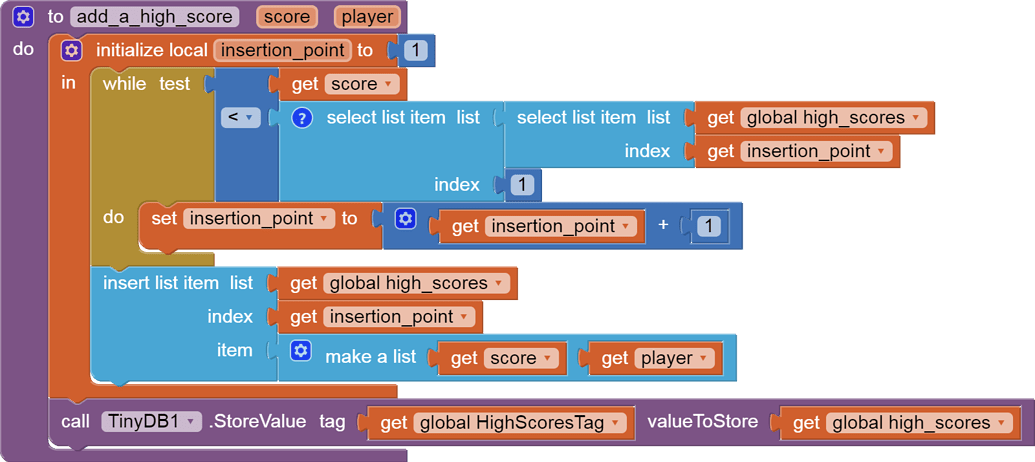 How To Save Max Scores In Tinydb Tutorials And Guides Mit App Inventor Community