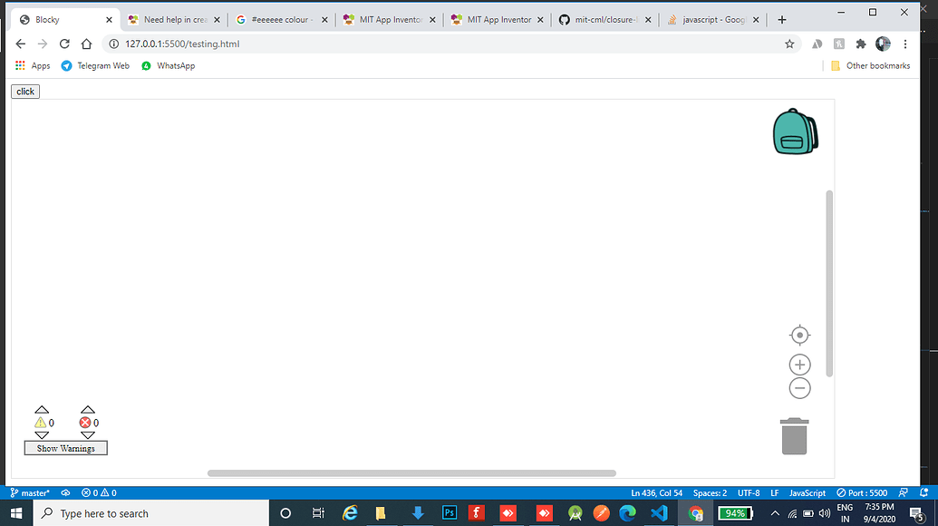 Need help in creating workspace like appinventor - Open Source Development - MIT App Inventor ...