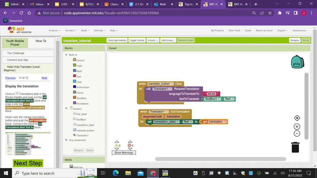 New Translator tutorial - Bugs and Other Issues - MIT App Inventor ... New Translator tutorial - Bugs and Other Issues - MIT App Inventor ...