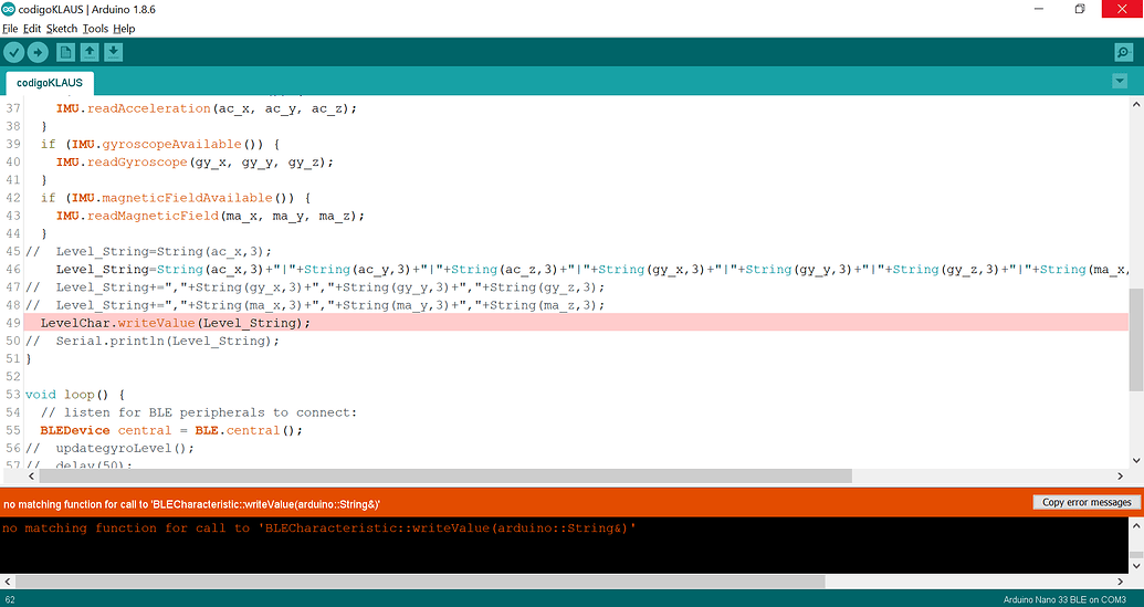 Problem Reading Strings With App From Arduino Ble Mit App Inventor