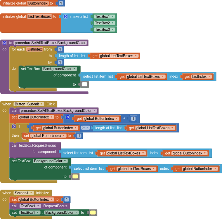 How do you go to next textbox? - MIT App Inventor Help - MIT App Inventor Community
