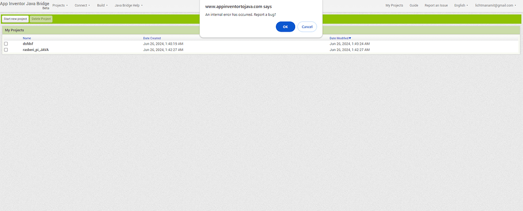 Getting error while trying to import my project into javaBridge - MIT ... Getting error while trying to import my project into javaBridge - MIT ...