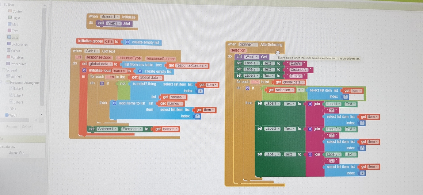 Read data from Google sheets - MIT App Inventor Help - MIT App Inventor Community