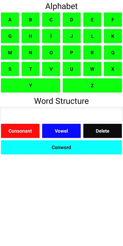 ConWord - App to generate words for conlangs - App Showcase - MIT App Inventor Community