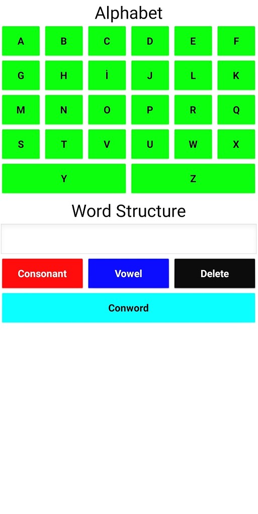 ConWord - App to generate words for conlangs - App Showcase - MIT App Inventor Community