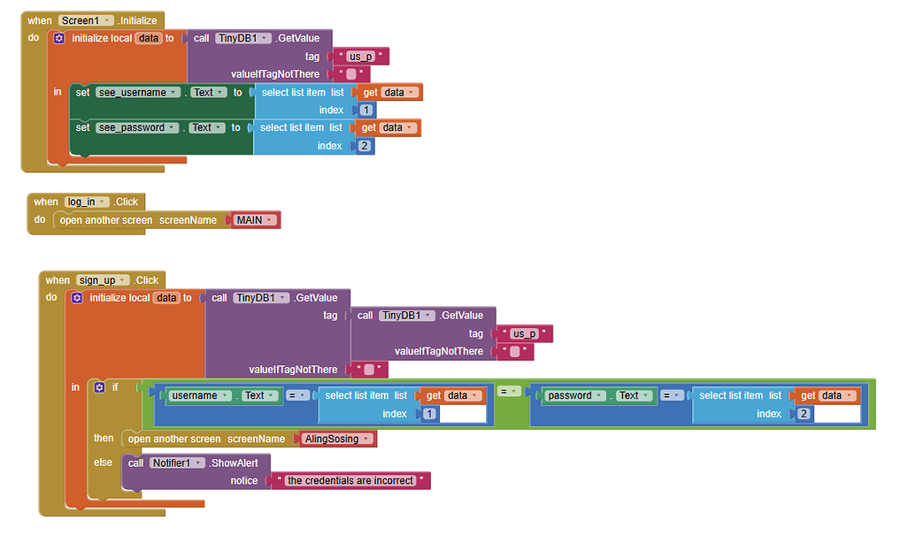 Run Time Error (LOGIN FORM) - MIT App Inventor Help - MIT App Inventor ...