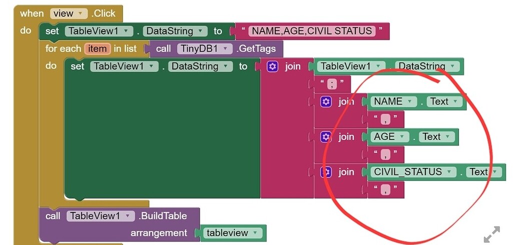 Working with tinydb,Listview and tableview - MIT App Inventor Help ...
