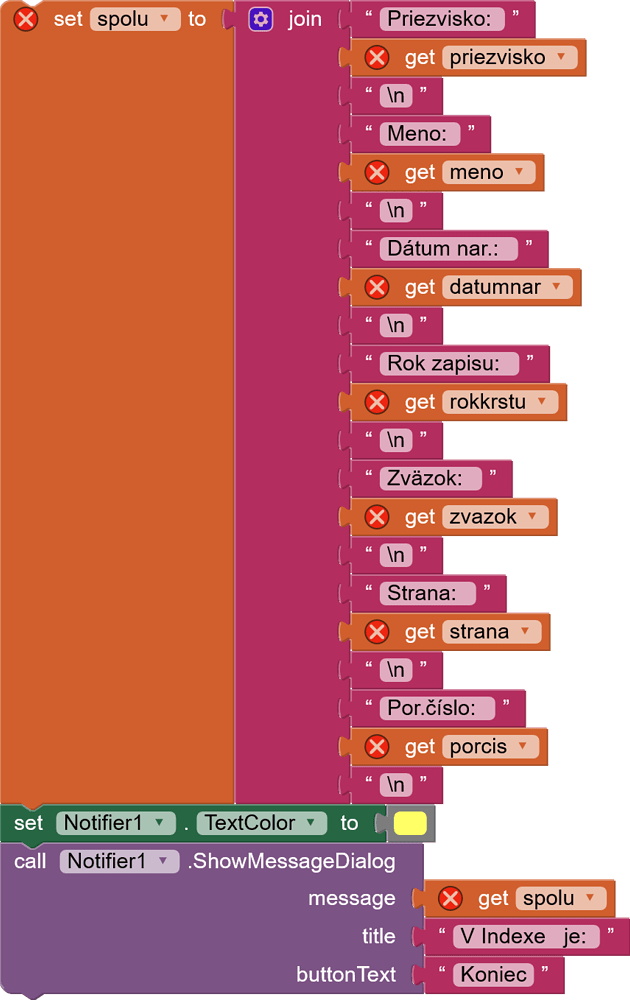 Notifier ShowMessageDialog ... rows - MIT App Inventor Help - MIT App ...