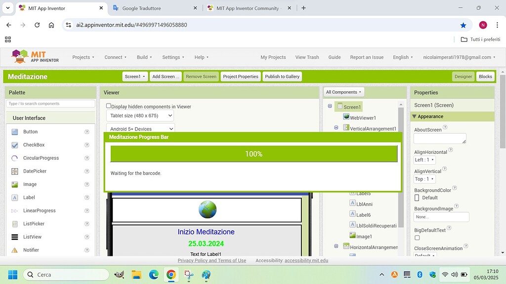 Non riesco a creare APK - MIT App Inventor Help - MIT App Inventor ...