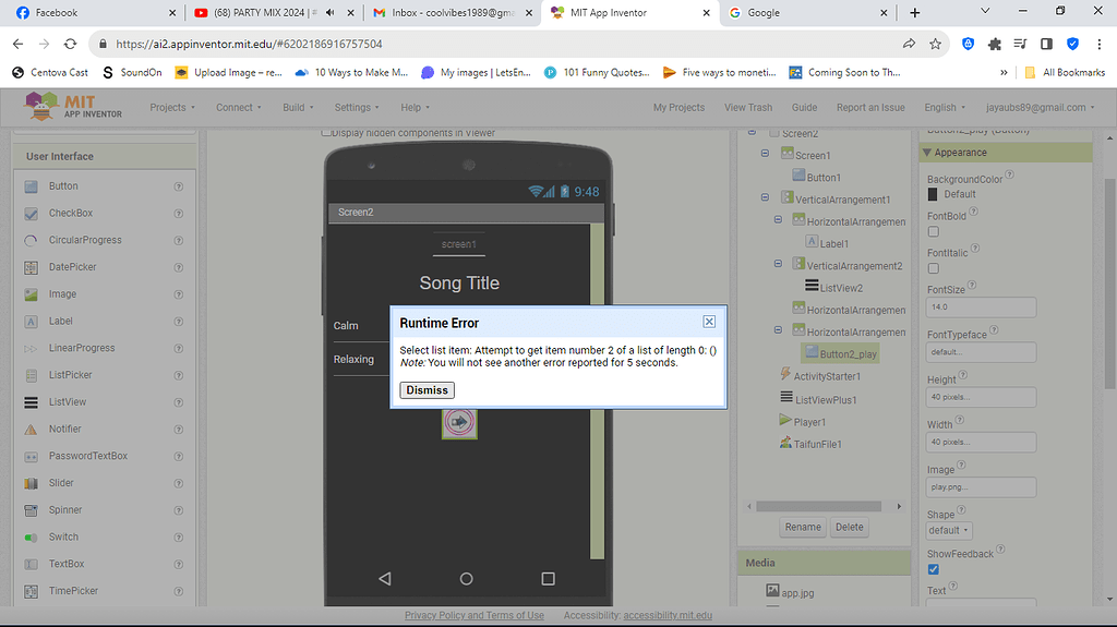 Creating mp3 player in screen2 - General Discussion - MIT App Inventor Community