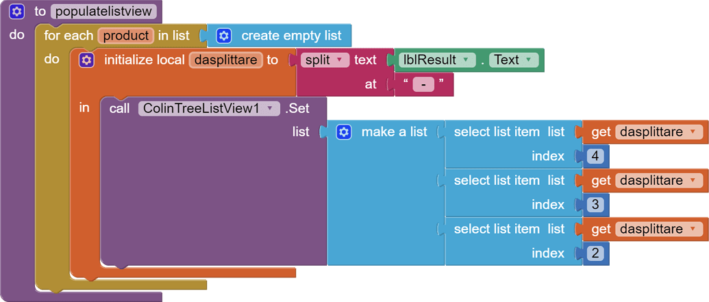ColinTree list view and data from mysql database - MIT App Inventor Help - MIT App Inventor ...