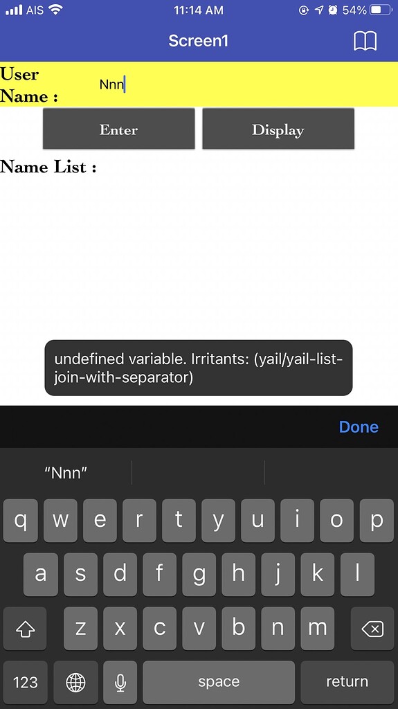 Join items using separator give errors on ios - App Inventor for iOS ...