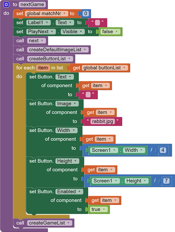 Next screen button visible at end of game - MIT App Inventor Help - MIT ...