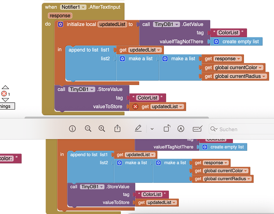 Problem in ColoredDots tutorial - MIT App Inventor Help - MIT App Inventor Community