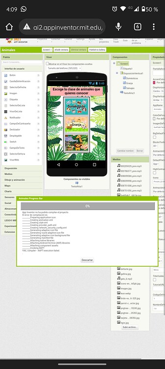 Me manda error al instalar la aplicación (AAPT error) - MIT App Inventor Help - MIT App Inventor ...
