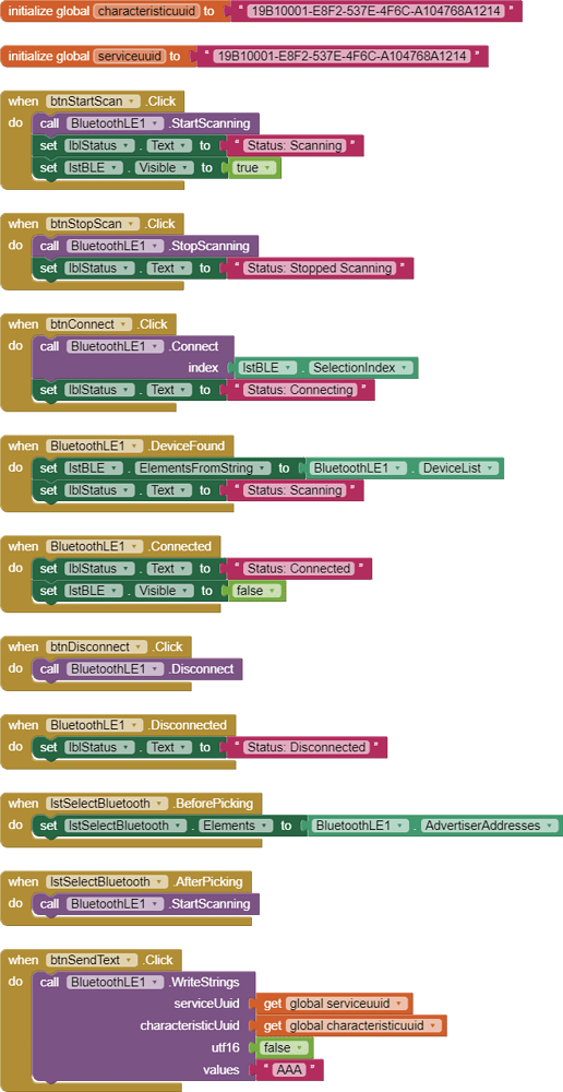 BLE Connection with Arduino Nano 33 BLE - Help Needed - MIT App Inventor Help - MIT App Inventor ...