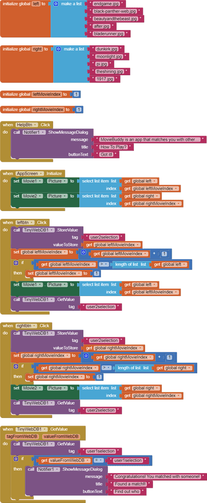 How to compare the stored values of 2 different users? - MIT App ...