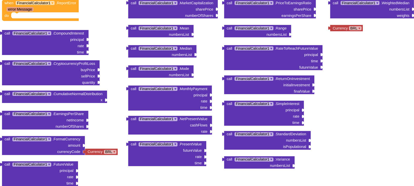 [FREE] Financial Calculator Extension - Extensions - MIT App Inventor ...
