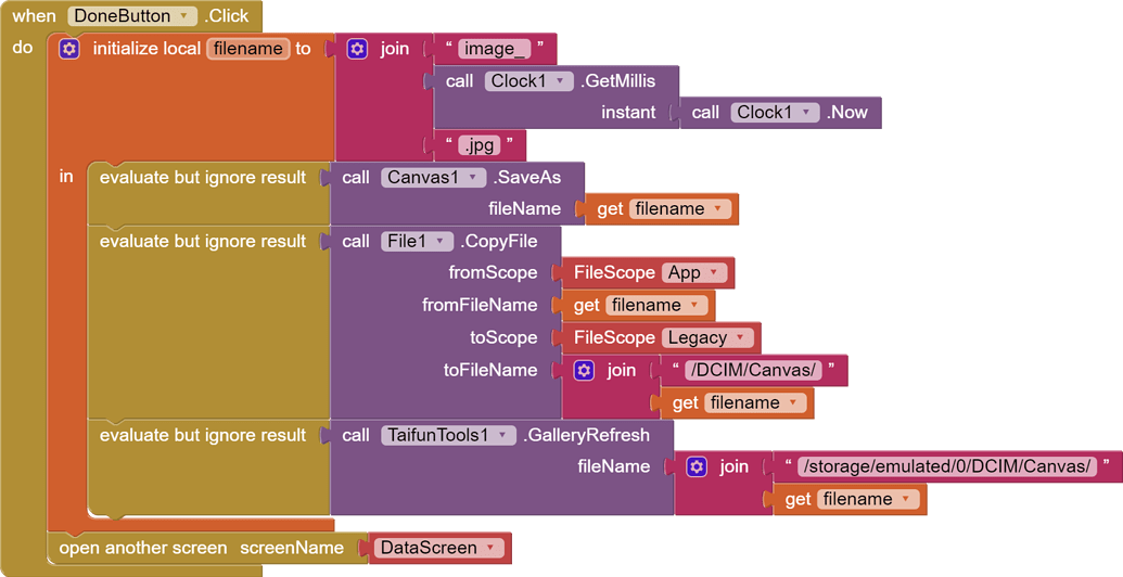 Saving Canvas to Internal Storage - MIT App Inventor Help - MIT App Inventor Community