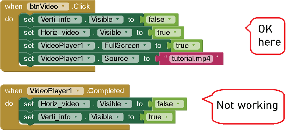 When VideoPlayer1.Completed Block - MIT App Inventor Help - MIT App ...