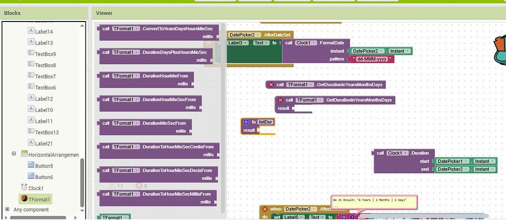 Difference between two dates - MIT App Inventor Help - MIT App Inventor ...