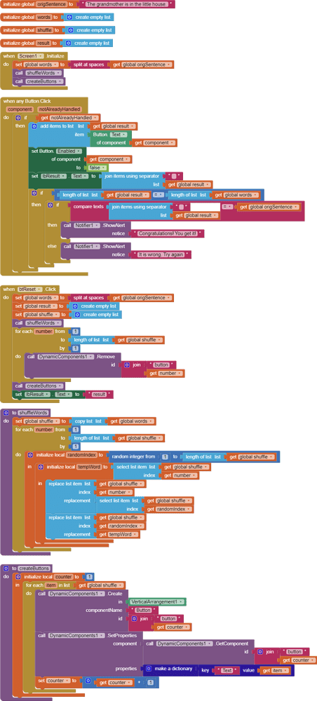 Re-ordering/sequencing - MIT App Inventor Help - MIT App Inventor Community