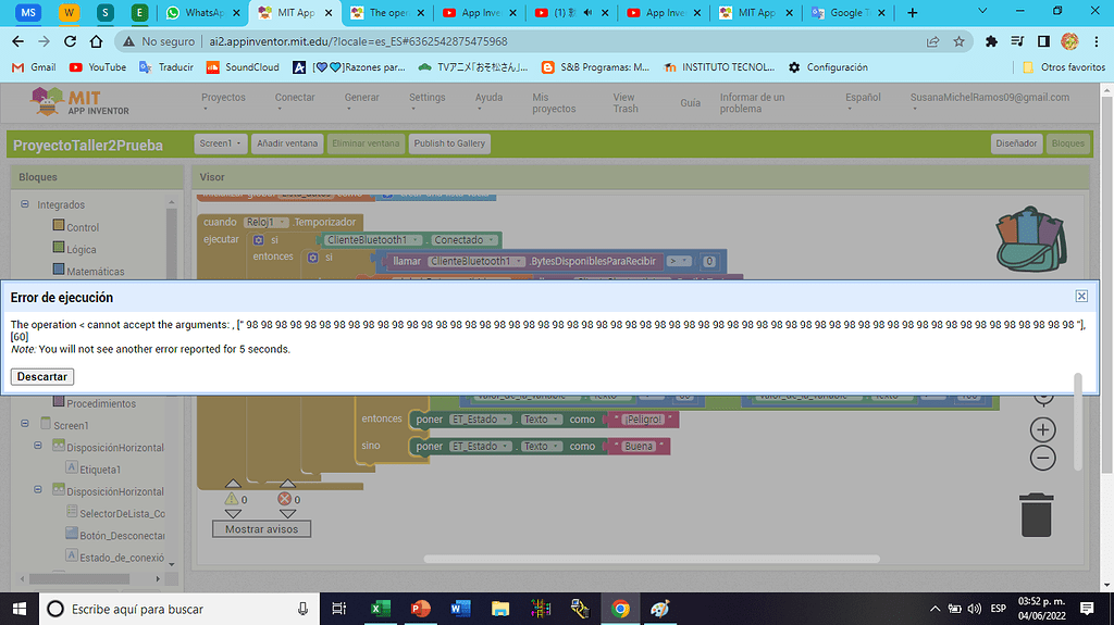 Help, please. "Cannot accept the arguments" - MIT App Inventor Help ...