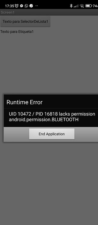Need Help In Bluetooth Permission For An App On Android 12 Mit App Inventor Help Mit App