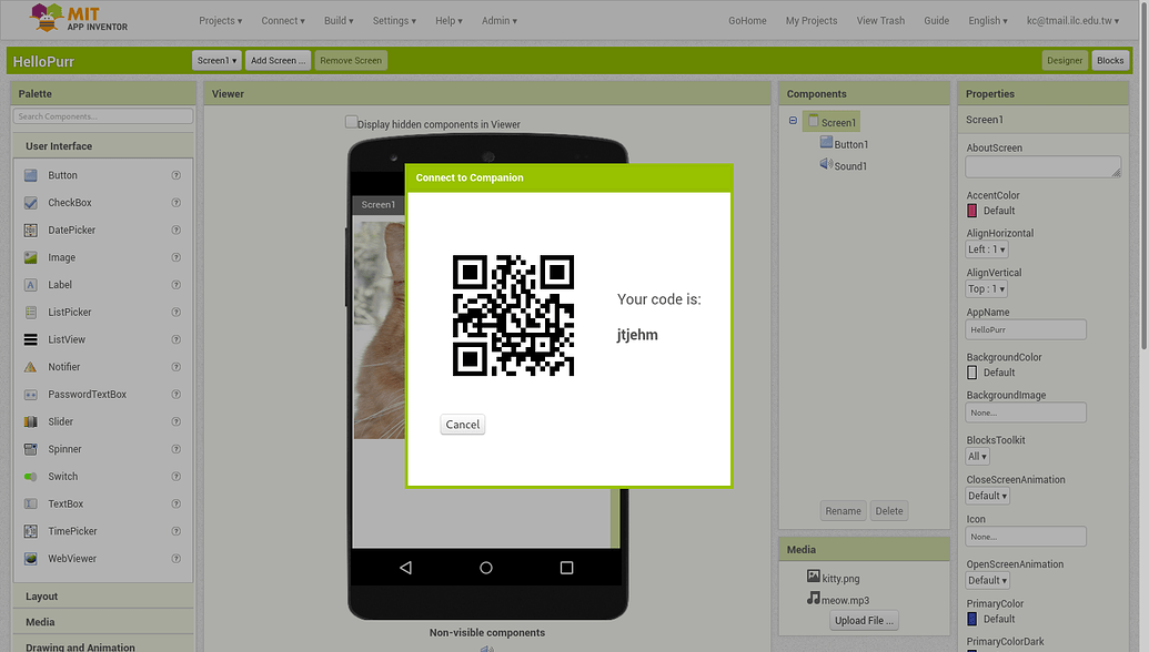 Failed to Connect to AI Companion - Open Source Development - MIT App ...