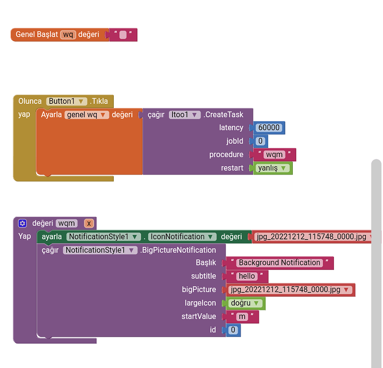 How do I use MIT app inventor's background task extension which helps ...