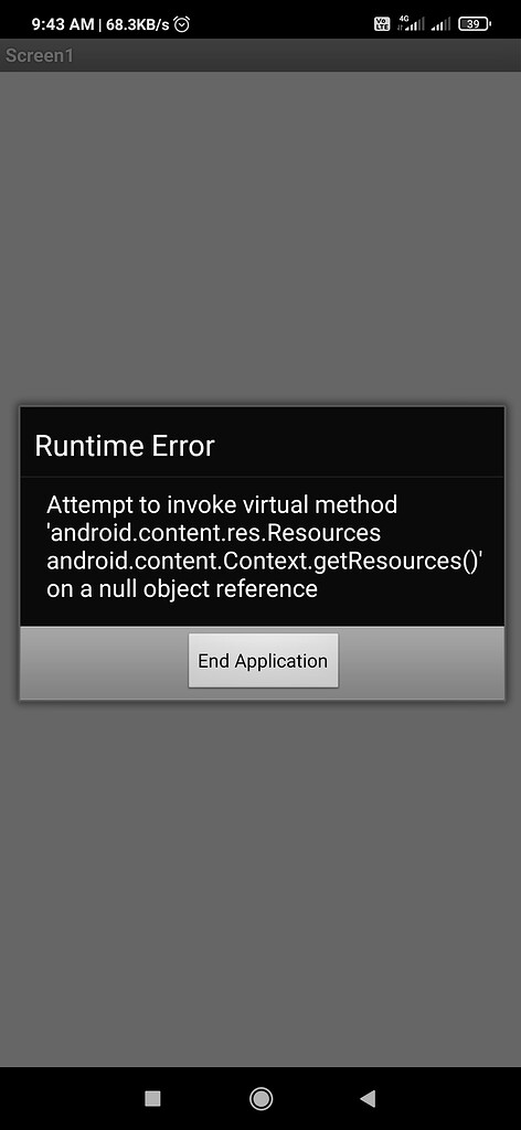 Getting this error - Extension Development - MIT App Inventor Community