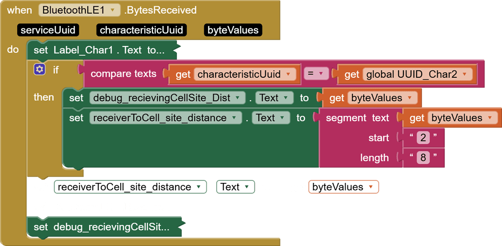 Receiving specific BLE data - MIT App Inventor Help - MIT App Inventor Community