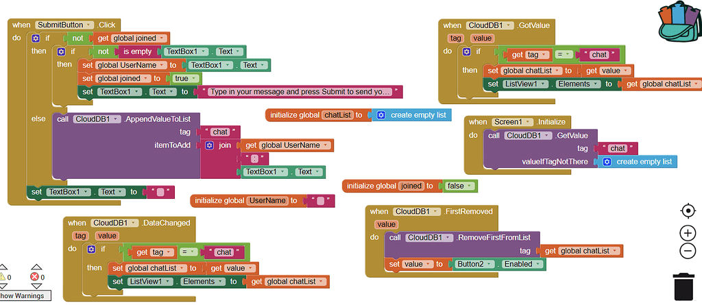 How do I make cloudDB chat with private rooms and specific extend? - MIT App Inventor Help - MIT ...