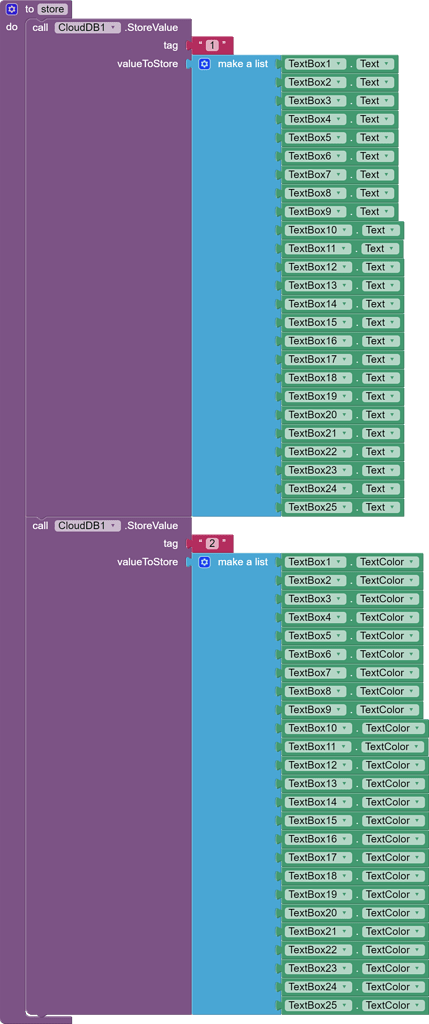 Saving multiple lists - MIT App Inventor Help - MIT App Inventor Community