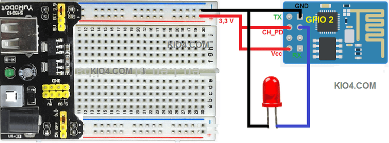 Examples With The Esp8266 01 Wifi Led Onoff Arduino Standalone Mqtt Tutorials And Guides